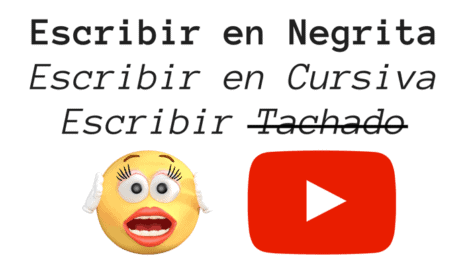 Como poner Negritas, Cursiva o tachar en los comentarios de YouTube ...